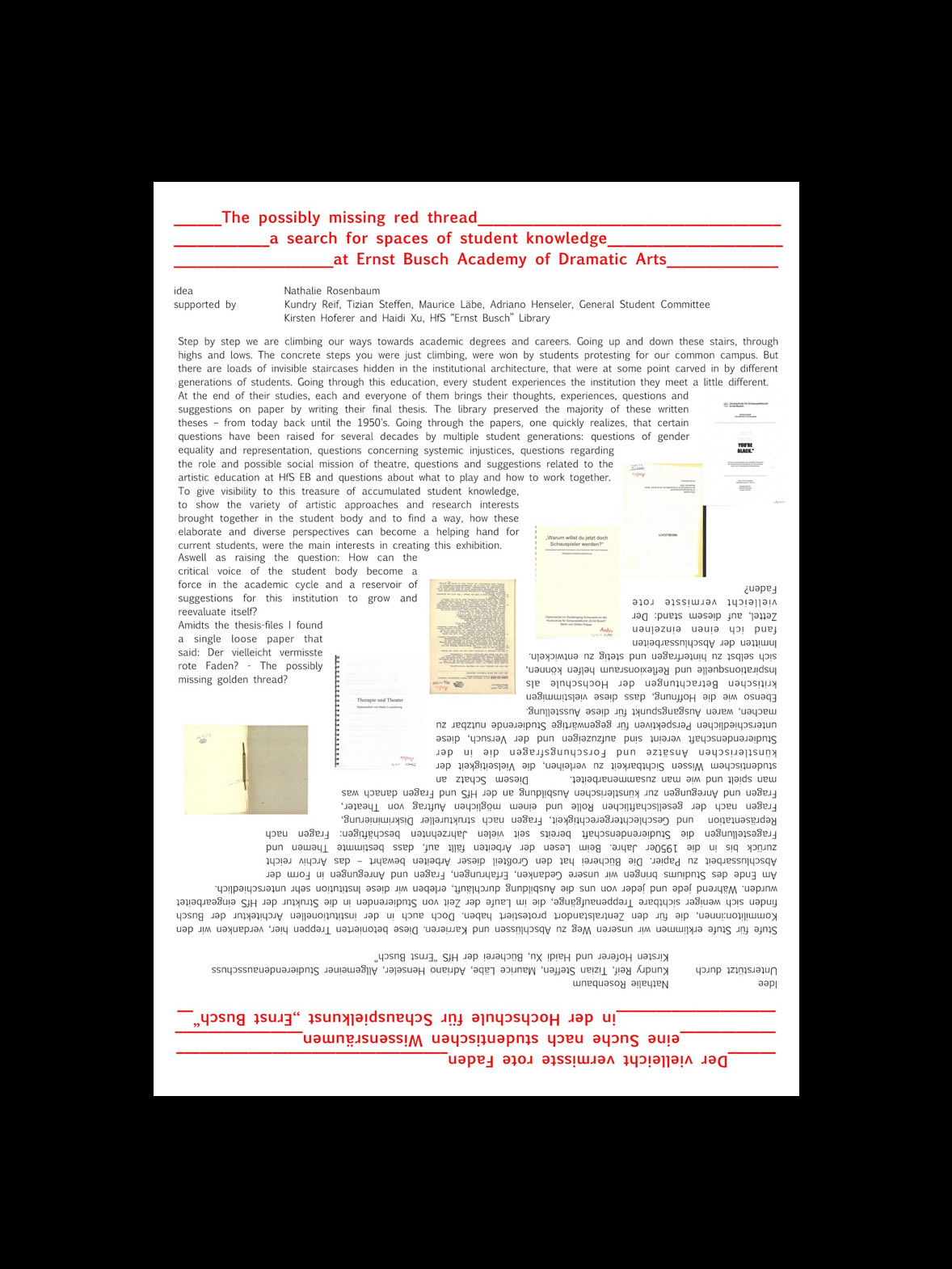 Nathalie Rosenbaum - HfS Ernst Busch